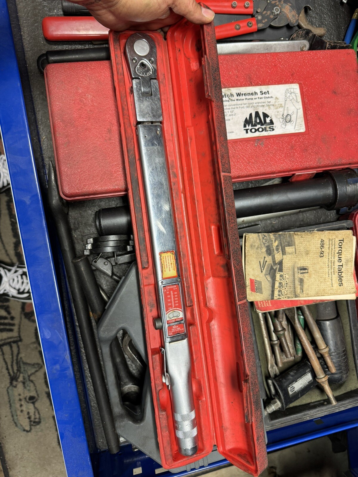 SNAP-ON TQFR 250A 1/2" CLICK TORQUE WRENCH Vintage | eBay