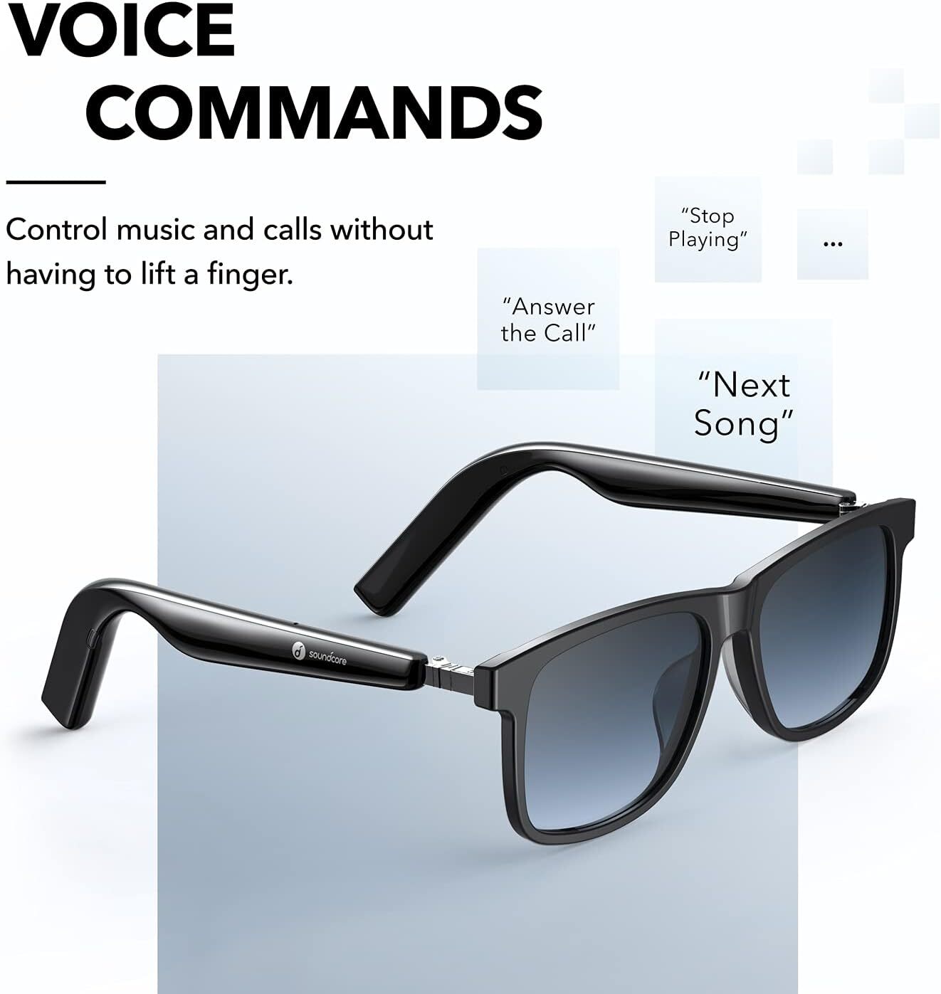 Soundcore Frames Wander Bluetooth Audio Smart Glasses Open Ear Earbuds ...