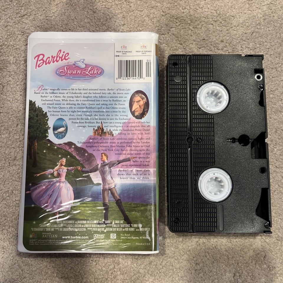 Barbie of Swan Lake VHS Video Tape Clamshell Animated Classic | eBay