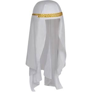 Arabian Headdress Keffiyeh Costume Hat, White, One Size | eBay