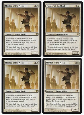 Mentor of the Meek x4 4x 2011 Innistrad PLAYSET White Rare Creature MTG ...