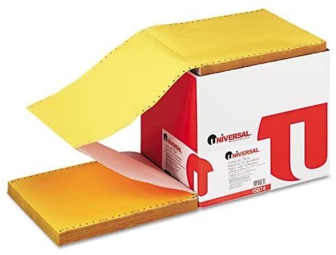 Multicolor Paper, 4-Part Carbonless, 15lb, 9 1/2 x11, Perforated, 900 ...