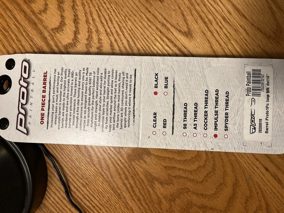 proto 16 inch barrel, Inpulse thread, one piece construction | eBay