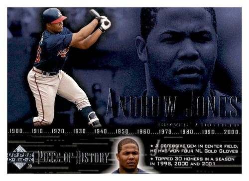 2002 Upper Deck Piece of History Andruw Jones 46 | eBay