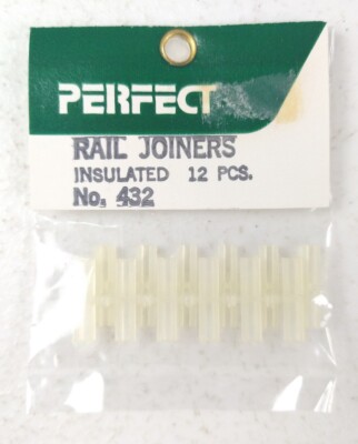 Rail Joiners 12 Pcs. Perfect #432 NOS Model Trains/Cars Parts Insulated ...