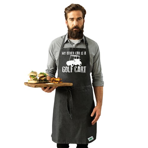 Golf Golfing Apron Aprons Funny Novelty Kitchen Cooking My Other Car Is ...