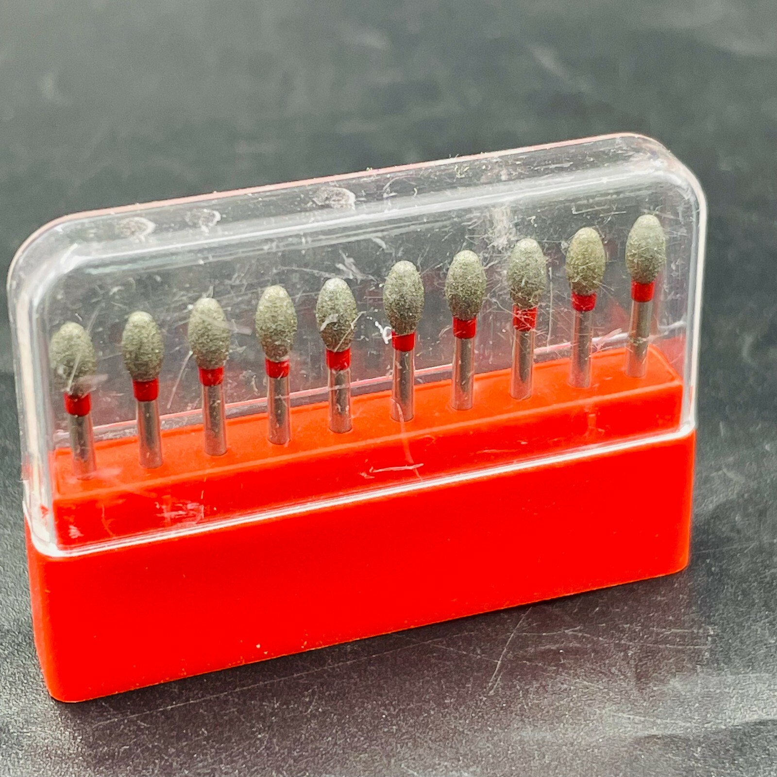 50pcs Dental FG Diamond Burs Football 368-023F Fine Red for High speed ...