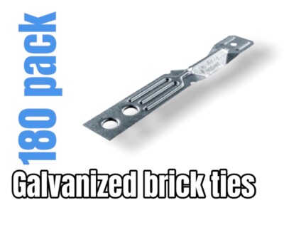 Galvanized Metal Brick And Masonry Wall Tie Straps (180 Ties) | eBay