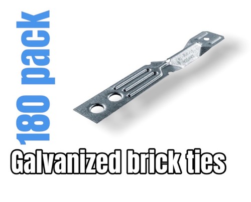 Galvanized Metal Brick And Masonry Wall Tie Straps (180 Ties) | eBay