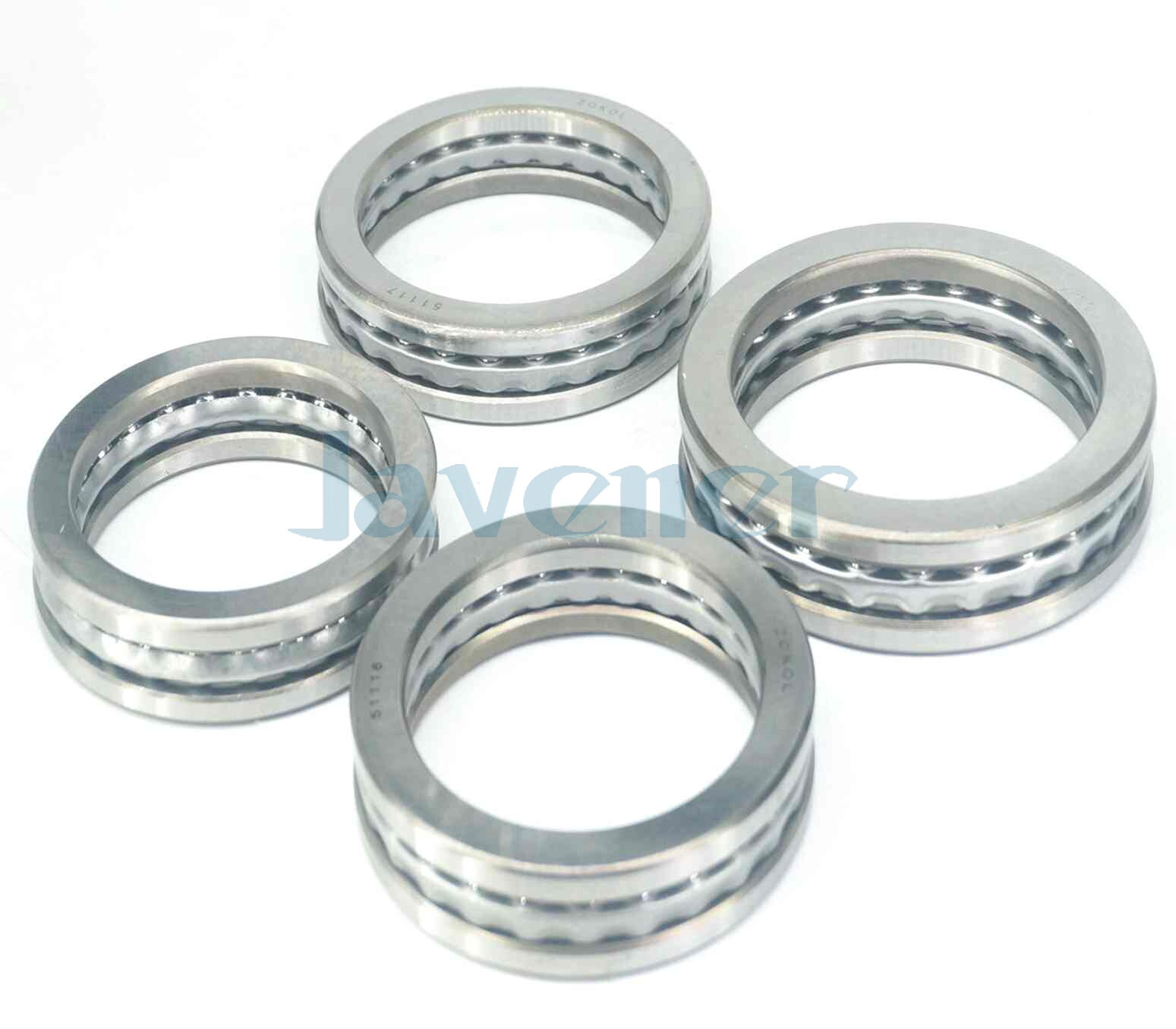 Set(2 Steel Races + 1 Cage) I/D 100mm To 190mm Large Axial Ball Thrust ...