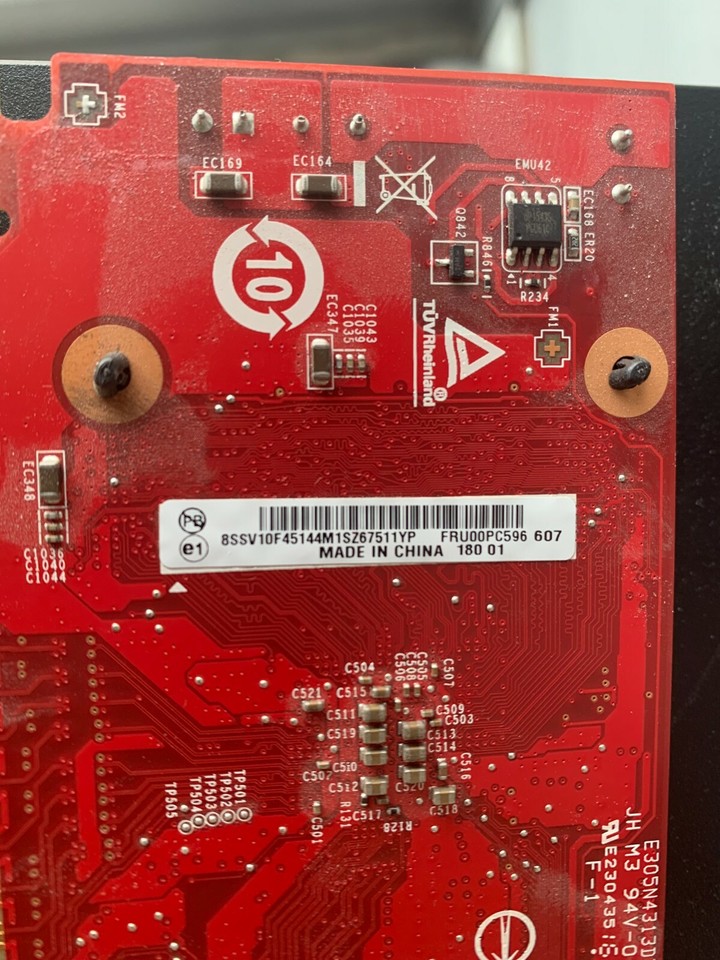 Lot of 2 X Lenovo NVIDIA GeForce GT720 1gb Video Graphics Card 00PC596 ...