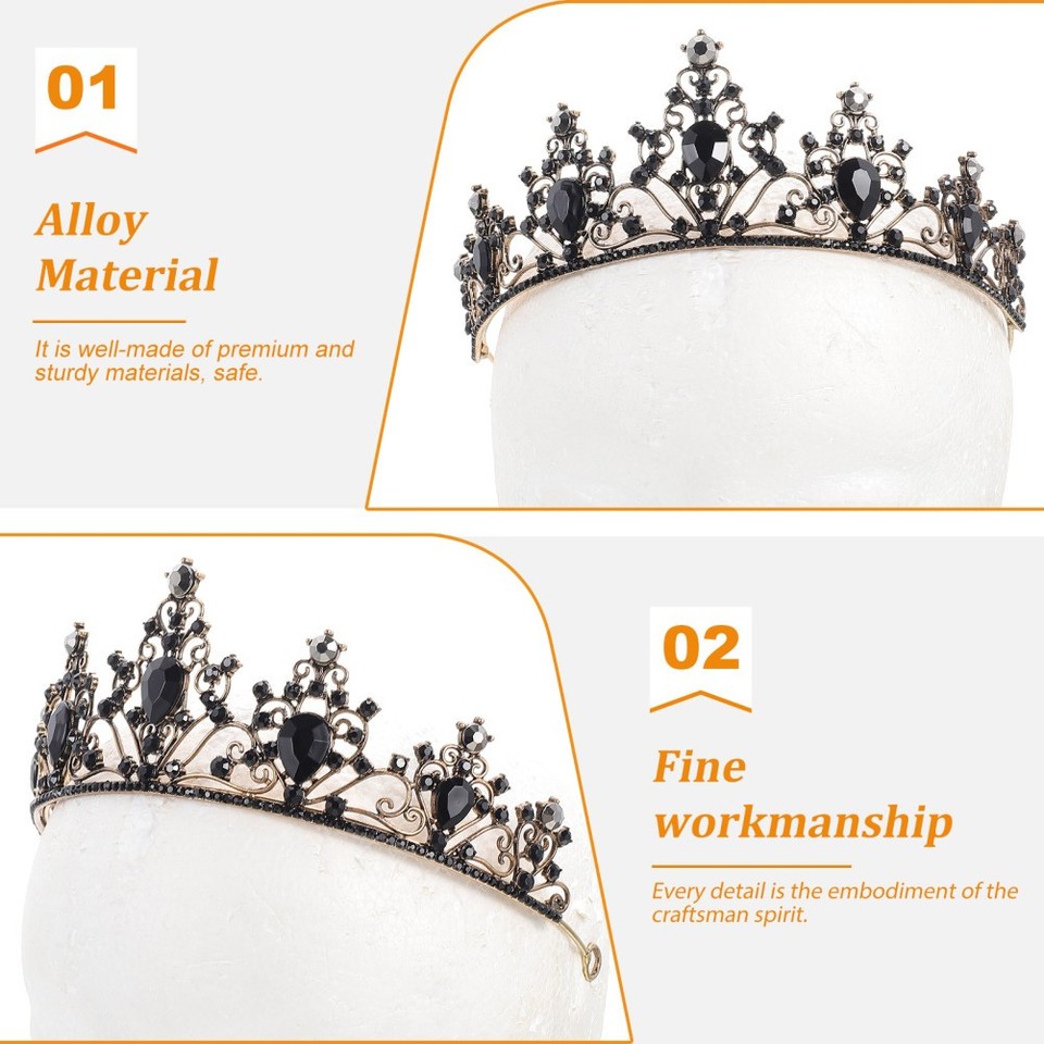 4pcs Party Decorative Crown Festive Banquet Party Stage Crown Women ...