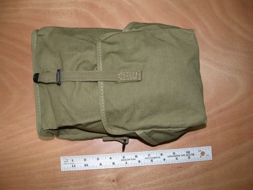ORIGINAL NICE US / USMC WW2 KAKI CANVAS RADIO GEAR? MEDIC? SHOULDER BAG ...