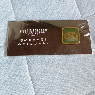Final Fantasy XIV Badge Brass Symbol Mark Pin Collectible Used | eBay ...