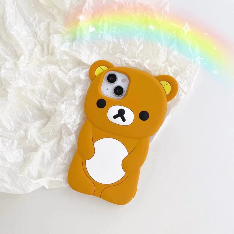 Rilakkuma Carton Phone Case For iPhone 12 13 14 15 16 Pro Max Soft ...