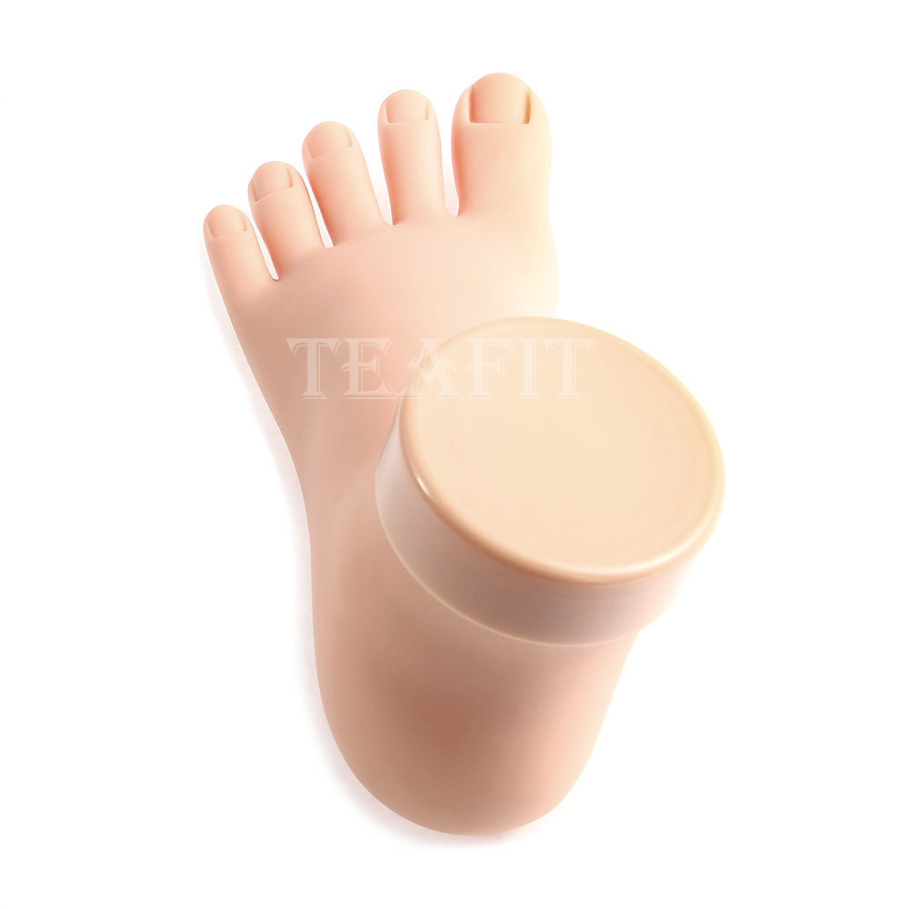 Practice Fake Model Foot Movable Soft Flexible Useful Pedicure Nail Art ...