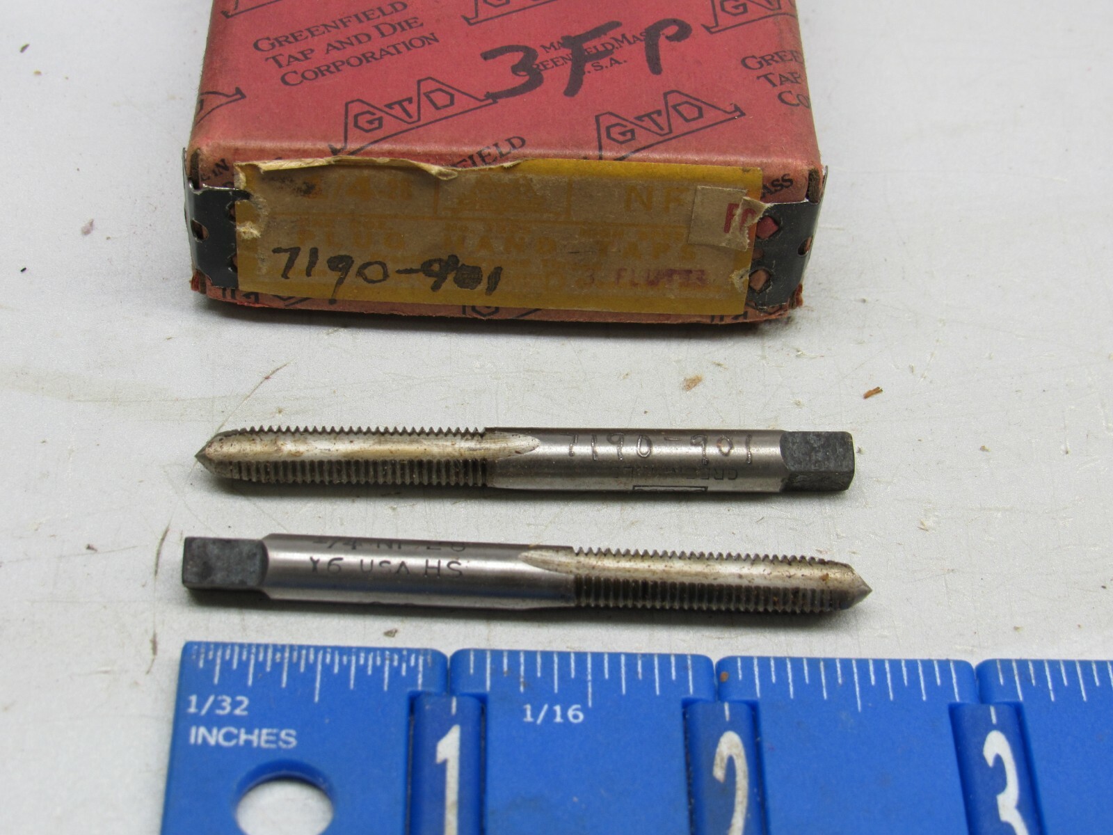 GREENFIELD 1/4"-28 3-FL GH-2 HSS PLUG TAPS (12) PCS NEW | eBay