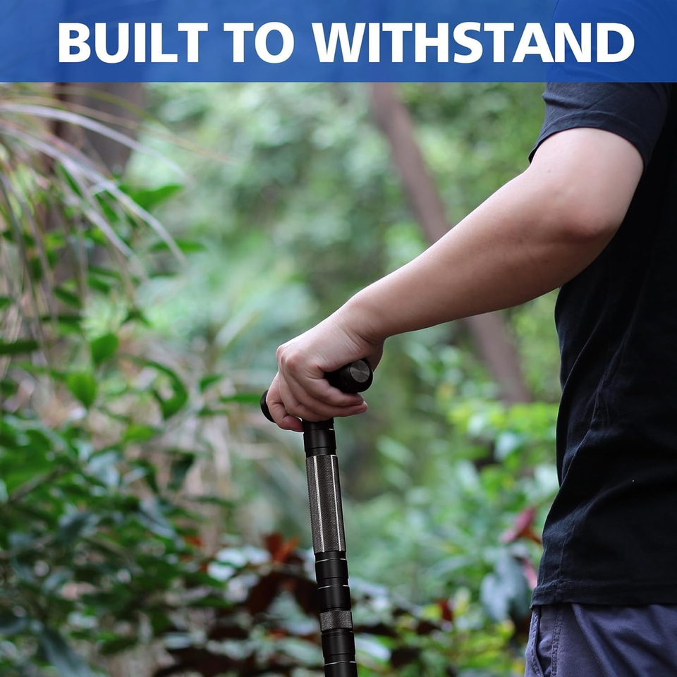 Tactical Stick Hiking Walking Staff - Trekking Poles Outdoor Tactical ...
