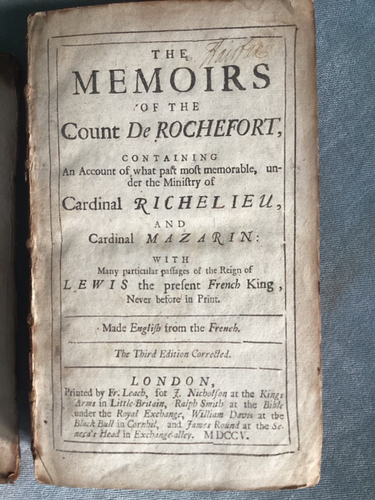 Memoirs of the Count De Rochefort | eBay