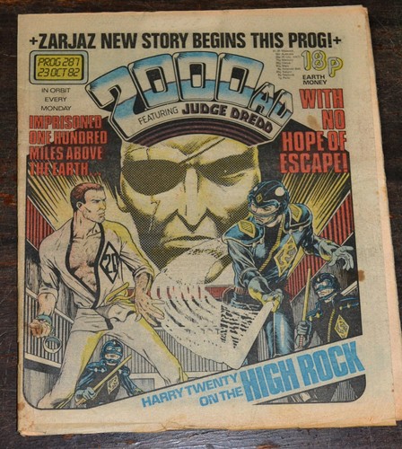 2000AD f/ Judge Dredd prog #287 1st Appearance Harry Twenty on the High ...