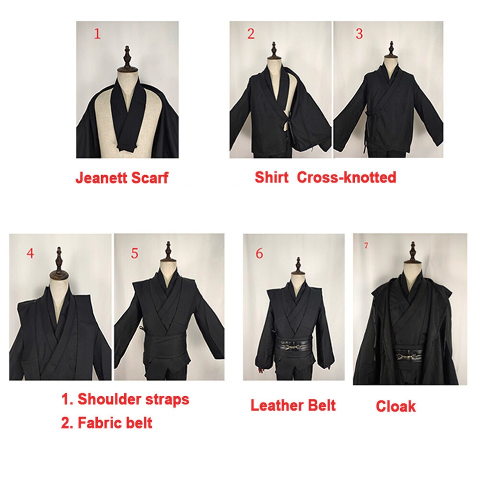 Adult Star Wars Obi-Wan Kenobi Jedi Knight Master Cloak Halloween ...