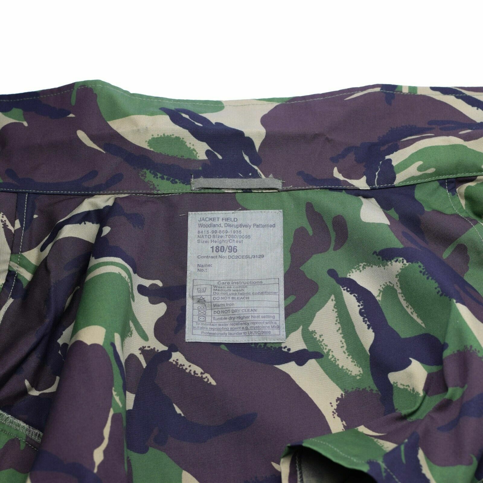 Genuine British army jacket combat DPM camouflage jungle military parka ...