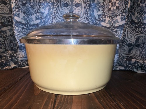 Club 12 Inch Aluminum Roaster Pot Yellow With Wagner Ware Glass Lid | eBay