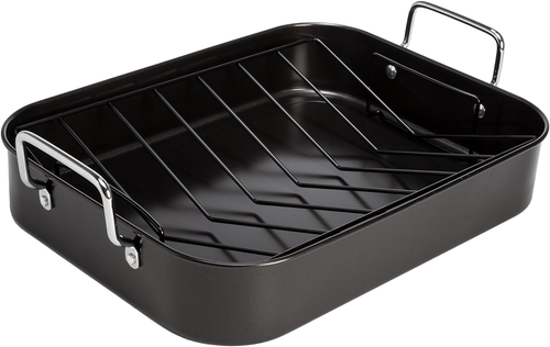 Ecolution Nonstick Roasting Pan with Rack, Carbon Steel with Premium ...