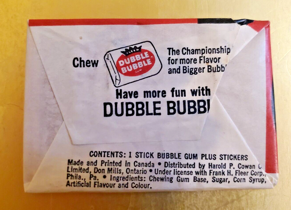 1967 Fleer Back Slapper Stickers Wax Pack / Original Factory Sealed ...