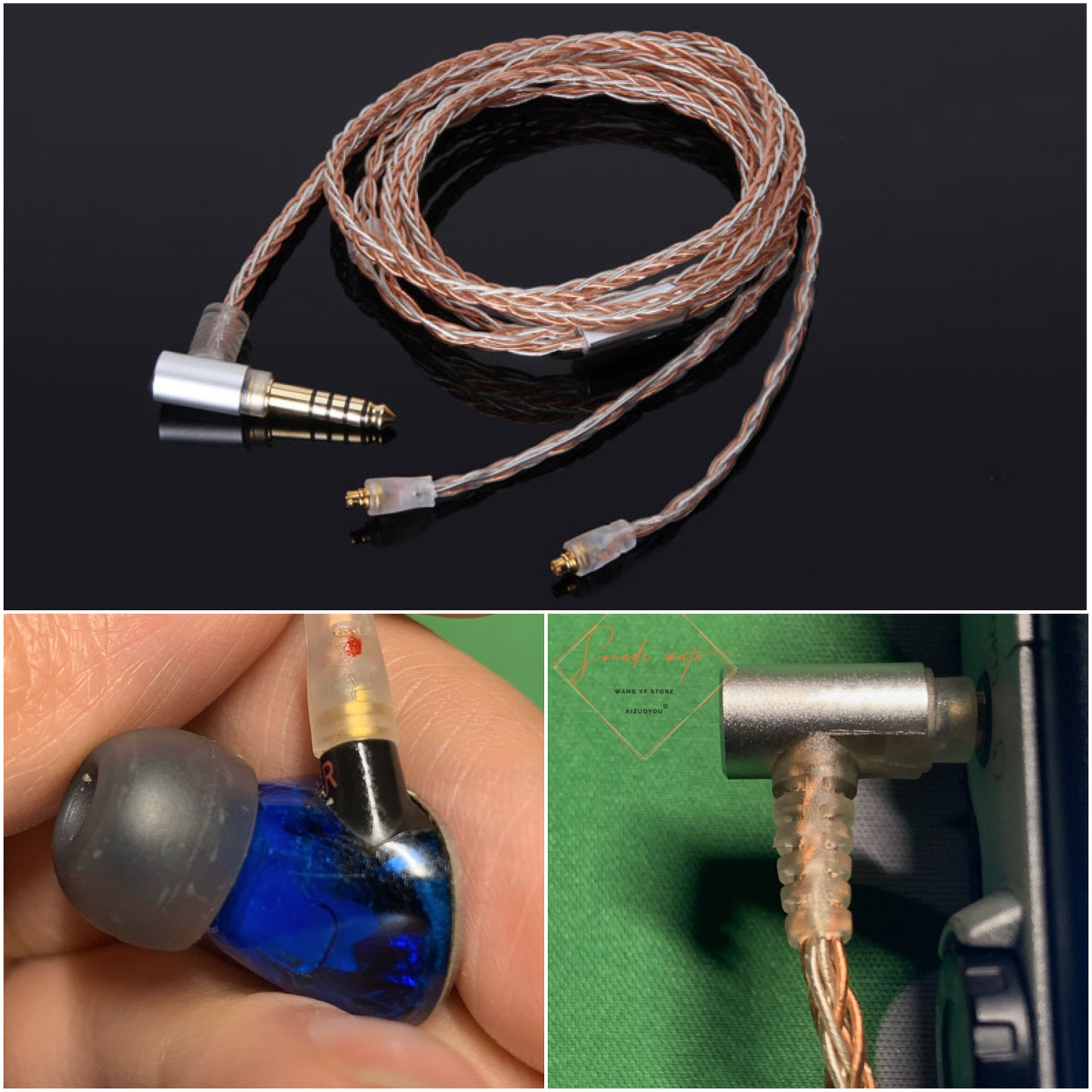 MMXC Cable Balanced For Onkyo Ie Hf300 Cti300 C1 C2 C3 In-Ear Monitor ...
