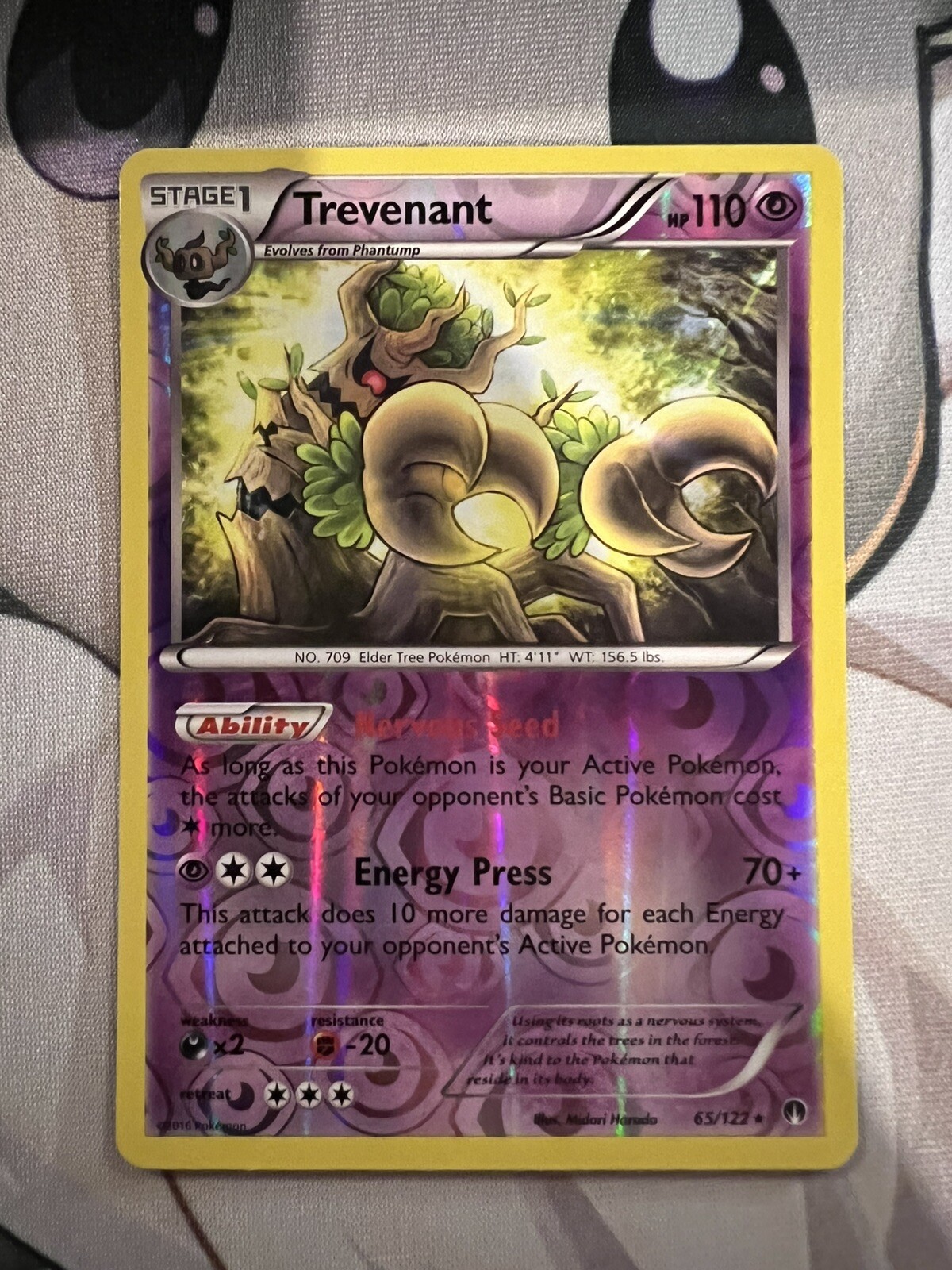 Trevenant 65/122 R Reverse Holo Pokemon TCG Card Breakpoint NM+ | eBay