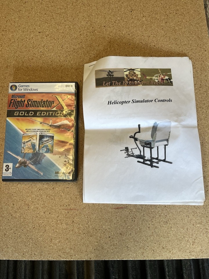 Helicopter Aircraft flight Simulator controls, cyclic collective Pedals ...