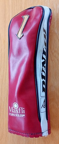 Vintage Dunlop Maxfli 1 Driver Golf Club Headcover - Red & White | eBay UK