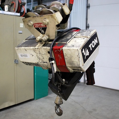 Coffing EC-05163-2 1/4 Ton Hoist. 11 ft. Chain Lift. 230 volts 3-phase ...