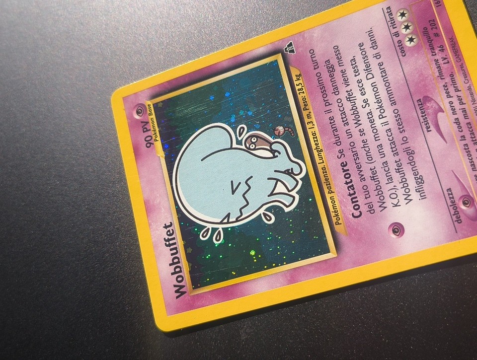 😖 Wobbuffet 16 Pokémon 2001 Neo Discovery Holo Unlimited ITA Wotc NM-M ...