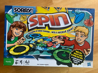 Hasbro SORRY SPIN Board Game Complete with All Parts And Pieces ...