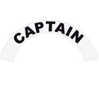 3x7 Inch Captain Solid Color Helmet Crescent Rocker Rockers Reflective ...