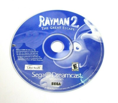 Rayman 2: The Great Escape (Sega Dreamcast) Game Disc Only Platformer ...