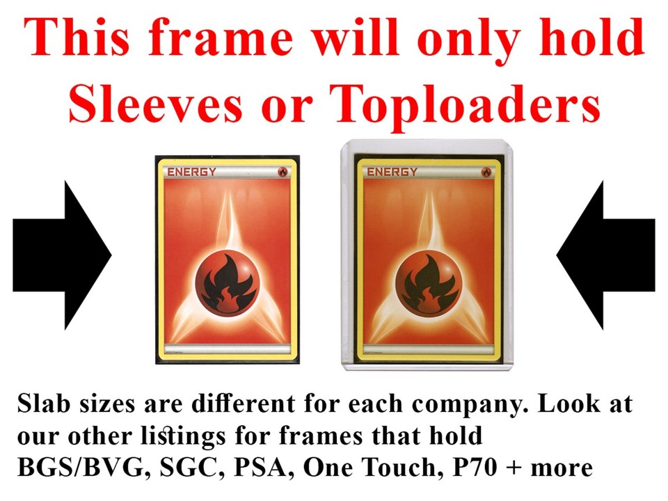 Card Sleeve / Toploader Card Frame Display holds (25) Sleeves or ...