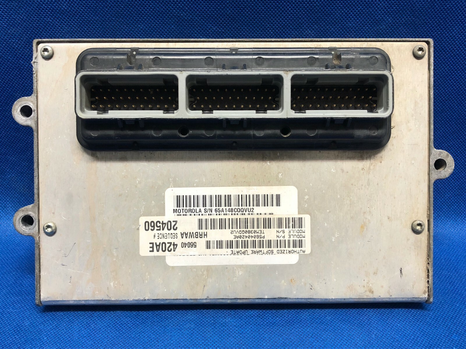 REFLASHED VIN NO SKIM PLUG & PLAY 01 DODGE RAM 8.0 ECM ECU MODULE PCM ...