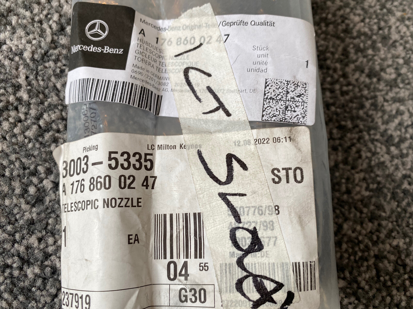 Mercedes-Benz a W176 Headlight Washer Nozzle Right A1768600247 for sale ...