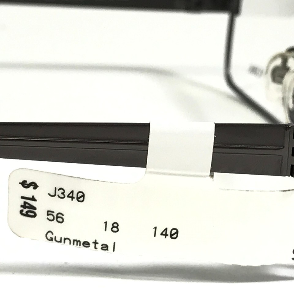 Jones New York Eyeglasses Frames J340 GUNMETAL Grey Rectangle Full Rim ...