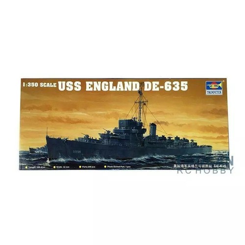 US Stock Trumpeter 1/350 Escort DE-635 Static Warship USS Destroyer ...