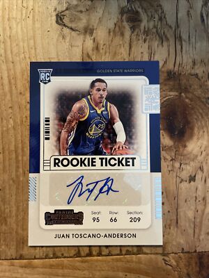 2021-22 Panini Contenders Juan Toscano-Anderson Rookie Ticket Auto RC ...