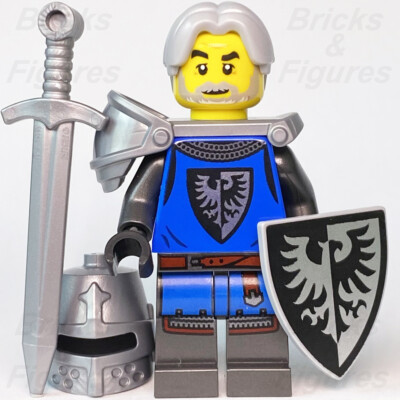 Ideas LEGO® Black Falcon Knight Male Minifigure with Sword & Shield ...