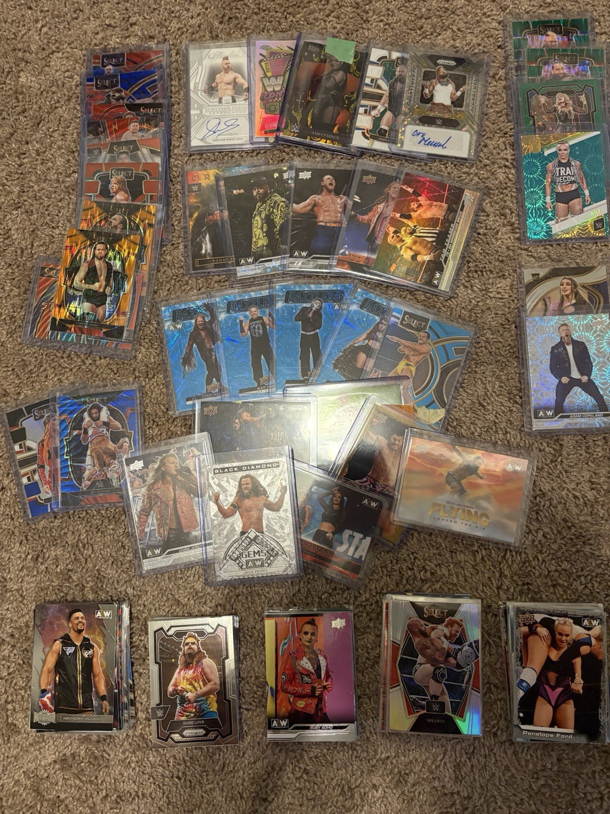 WWE Card Lot (150) Cards. Sheamus autograph, John Cena Refractor ...