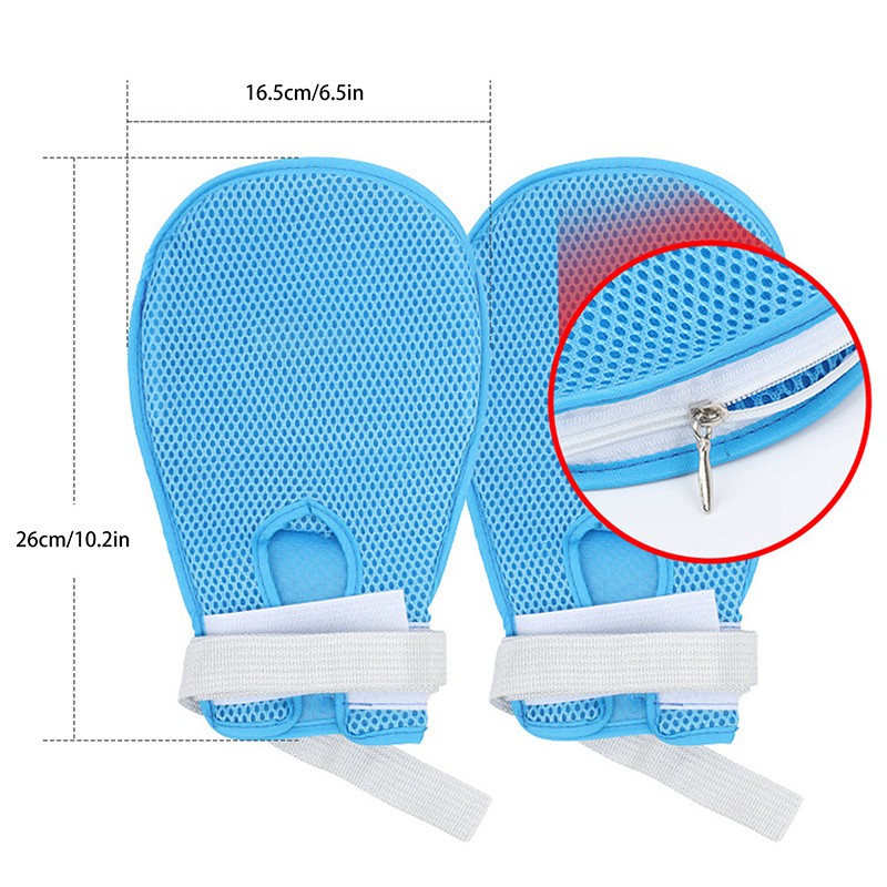 Hand Control Dementia Anti-Scratch Wrist Zipper Style Fixation ...