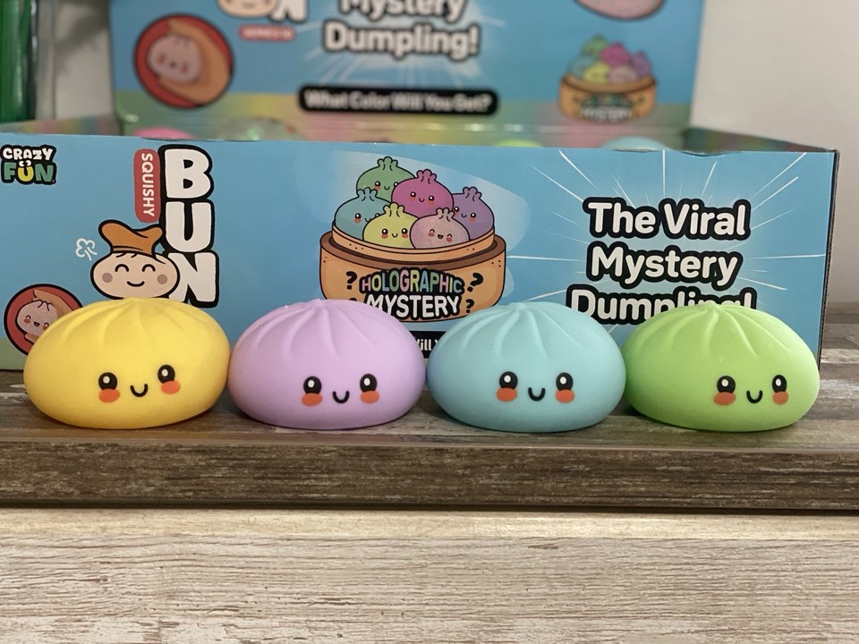 (4) Crazy Fun RMS Mystery Squishy Bao Bun Dumplings OPENED Holographic ...