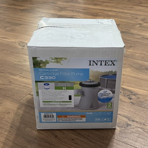 Intex C330 GPH Easy Set Swimming Pool Filter Pump For Above Ground ...