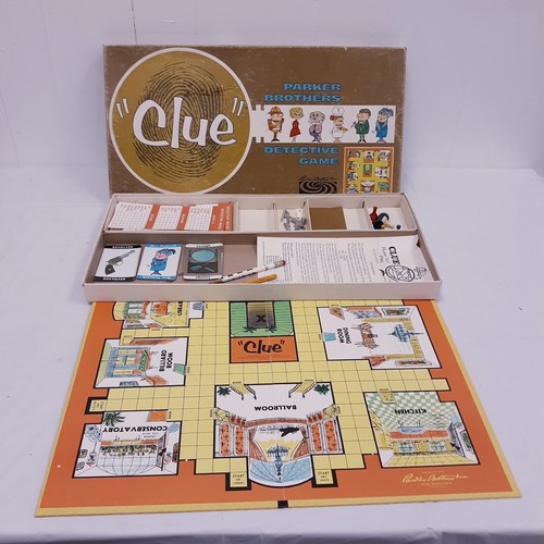 Vintage 1963 CLUE Detective Board Game from Parker Brothers - complete ...